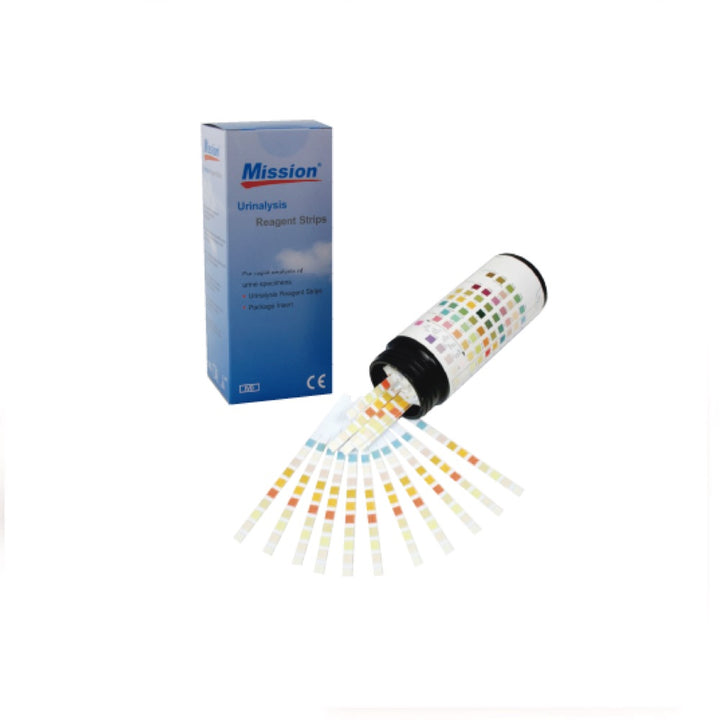Tiras reactivas Mission para uroanálisis de 14 parámetros (Ca/BLO/PH/C ...